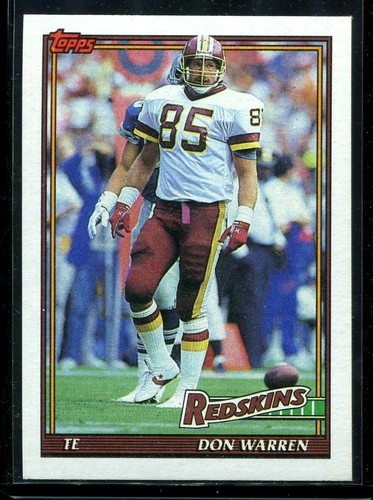 1991 Topps Football Don Warren #199 Washington Football Team | eBay