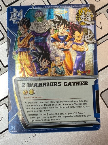 DBZ Dragon Ball CCG Z Warriors Gather Bandai Promo PR-002 Rare Super ...