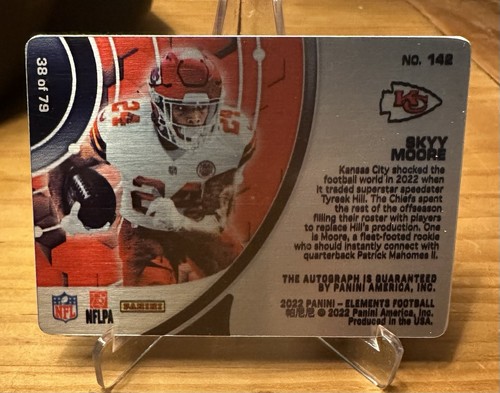2022 Panini Elements RPS Rookie Signatures #142 Skyy Moore /79 (AU, RC ...