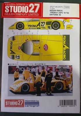 Studio 27 DC207C 1/24 Nissan R90CK From-A JSPC 91/92 Daytona 92 decals ...