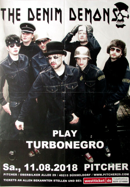 DENIM DEMONS - 2018 - Tribute to Turbonegro - Concert - Poster ...