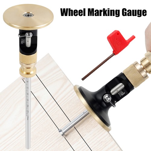 Wood Scribe Tool 2 In 1 Wheel Marking Gauge with Scale Heavy-Duty ...
