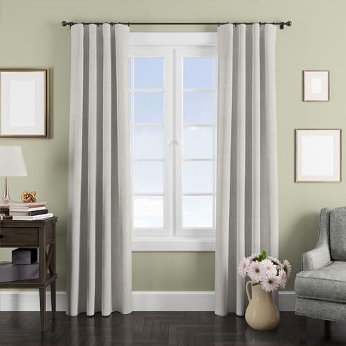 ABBEYSHEA Alliance Blackout Drapery Fabric By The Yard, Linen | eBay