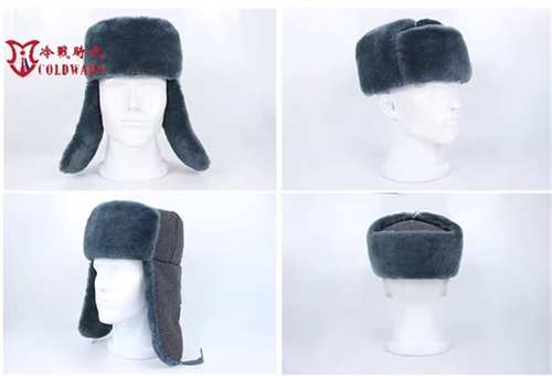 Russia Soviet Ushaka M69 Red Army Star Cotton Hat Grey Winter Hats ...