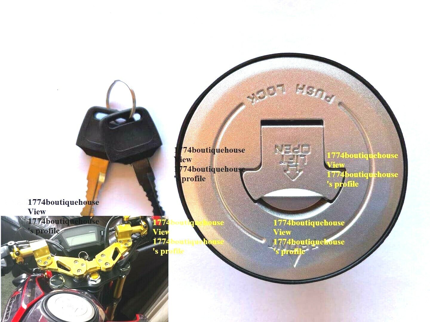 Fuel Gas Tank Cap For Honda CB500F CB500X CBR500R 13 -15 CB600 Hornet ...