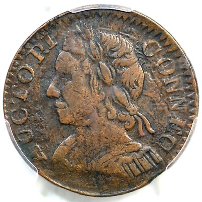 1787 M 2-B R-3 PCGS XF 45 Connecticut Colonial Copper Coin | eBay