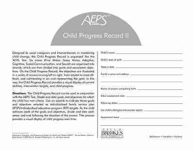Assessment, Evaluation, and Programming System for Infants and Children ...