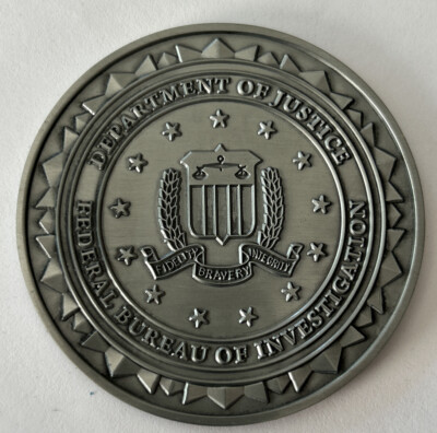 FBI Federal Bureau of Investigation Paper Weight / Coaster / Challenge ...