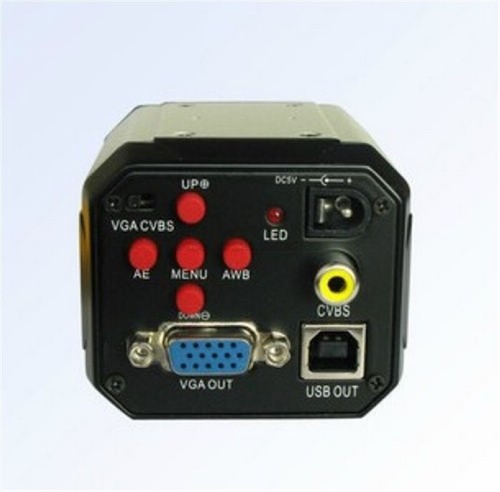 1Pc Industrial Microscope New Vga Av 3 Output 2.0MP Camera Video 1/3 ...