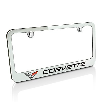 Chevrolet Corvette C5 Chrome Metal License Plate Frame | eBay