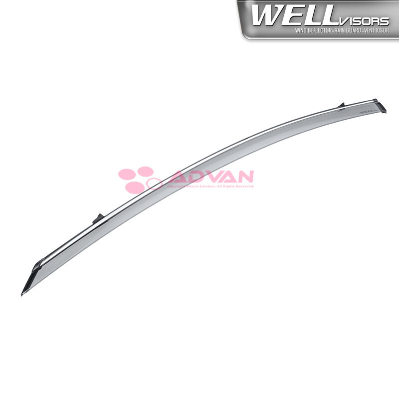 WELLvisors For Buick Enclave 18-24 Side Window Visor Chrome Trim Guard ...