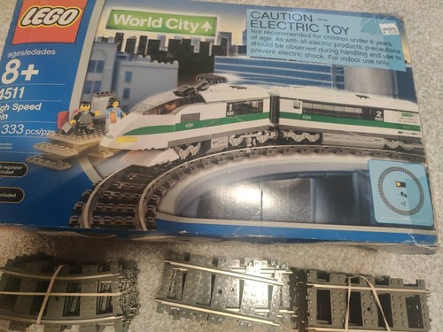 Lot Of Lego Electric 9 Volt Train And Tracks With Controller World City ...