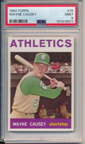 1964 Topps #75 Wayne Causey PSA 9 | eBay