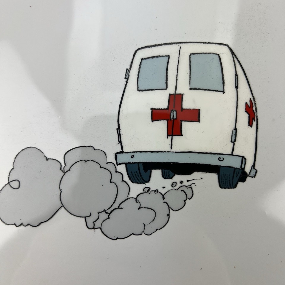 1970's Disney Goofy Animation cel w/Ambulance - Lost Educational ...