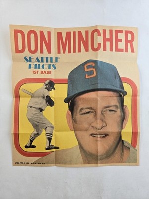 1970 Topps Poster Insert Baseball #17 Don Mincher VG/EX | eBay