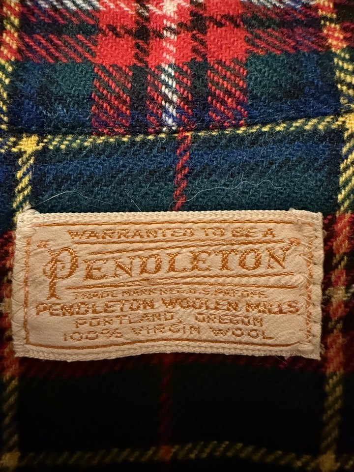 Pendleton Wool Plaid Casual Jacket Red | eBay