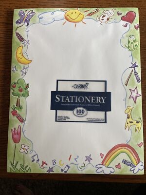 Gartner Studios JUVENILE CRAYON DRAWING Letterhead Stationery Printer ...