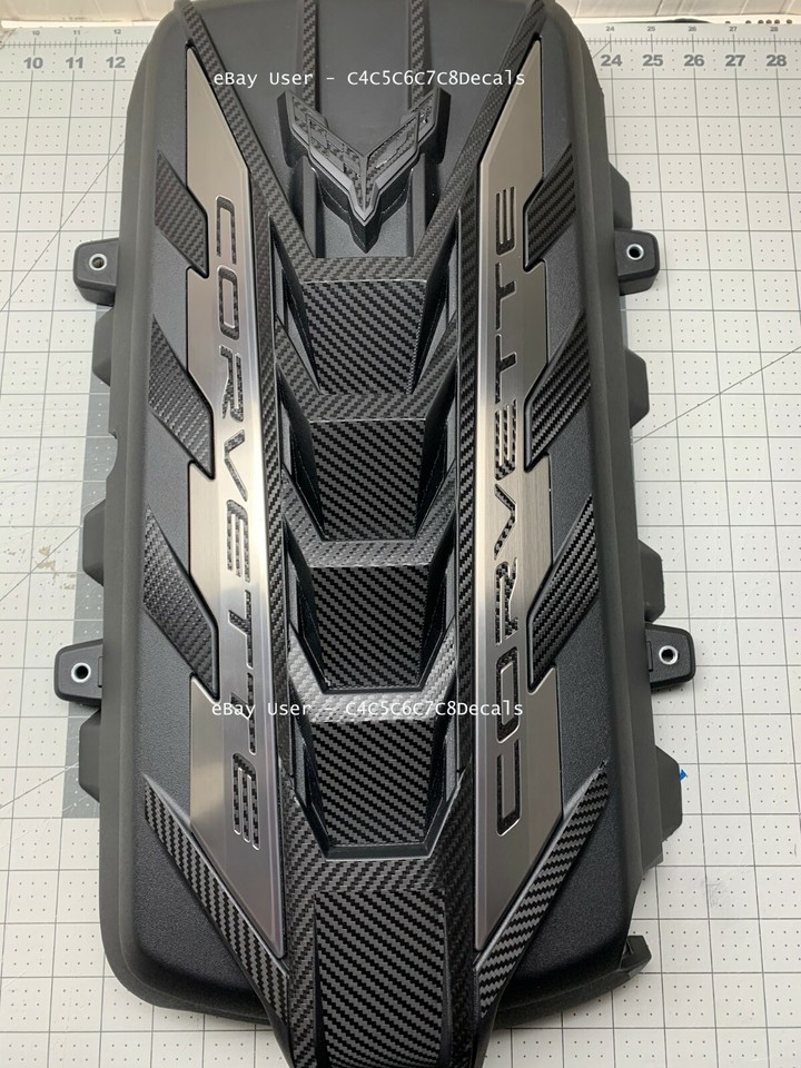 FITS Chevy Corvette StingRay C8 Engine Cover Decal 20 21 22 23 24 LOTS ...