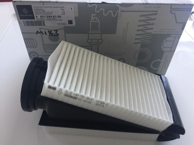 Mercedes-Benz Air Filter Om651 651 CDI W205 C Class GLC A6510940100 for ...