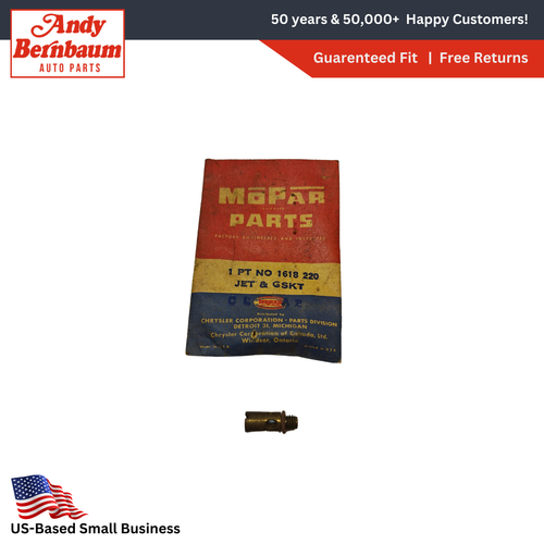 1955-1964 Plymouth Sump Carburetor Main Metering Jet 318 260 1618220 ...