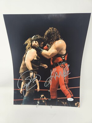 WWF WWE Mankind Mick Foley and Kane Signed 11x14 Photo JSA COA BUF | eBay