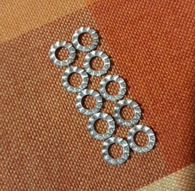 4mm EXTERNAL SHAKEPROOF STAR WASHERS M4 WASHERS NEW PACK x 10 **FREE ...