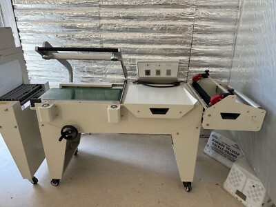 SEMI-AUTOMATIC L-BAR SEALER L450A + 220V Heat Shrink Tunnel Machine PVC ...