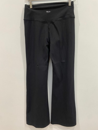 TALA High Waisted Flared Yoga Pants XL UK 14 Black L30" Workout Gym ...