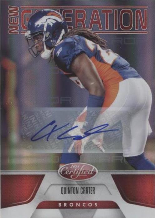2011 Panini Certified - New Generation Quinton Carter #225 Mirror Red ...