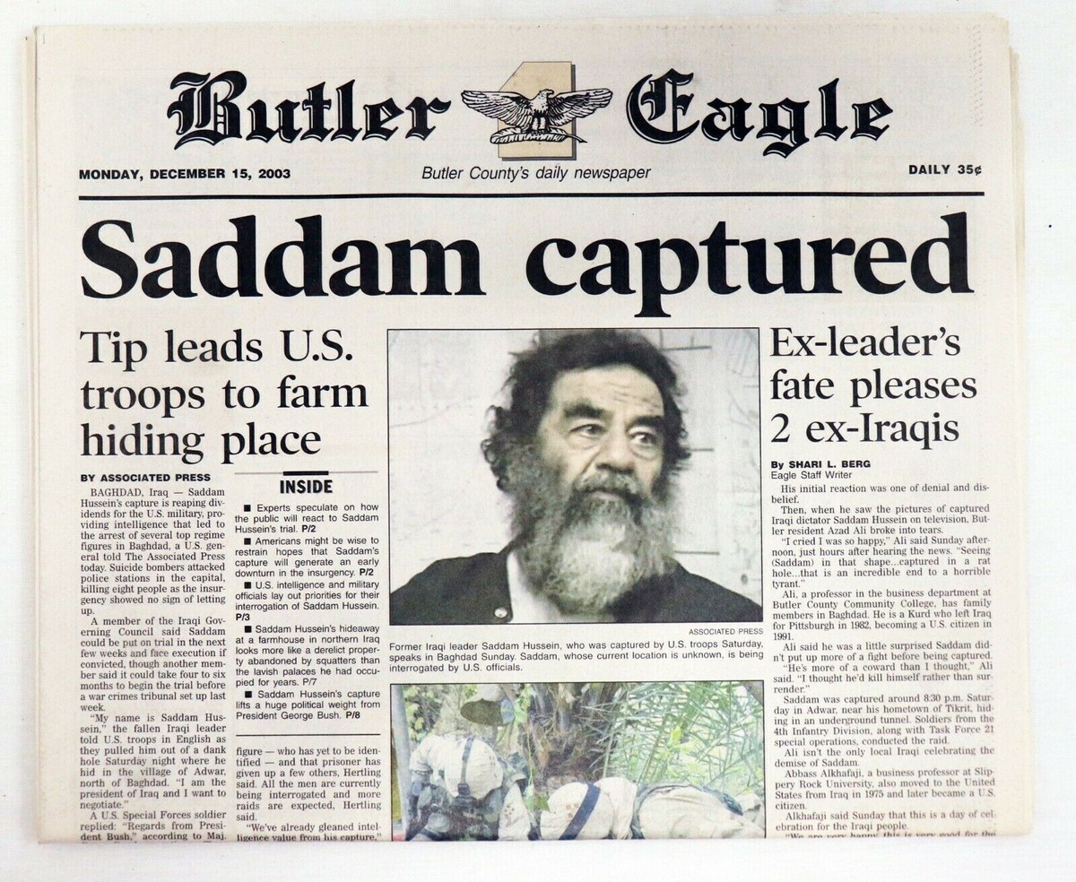 Saddam Hussein Capture Picture - Infoupdate.org