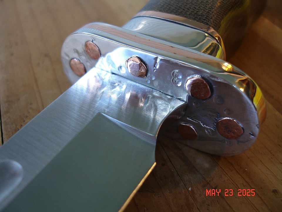 JOE HOUSER CUSTOM BUCK KNIFE 120 GENERAL 420HC BLADE OD GREEN MICARTA ...