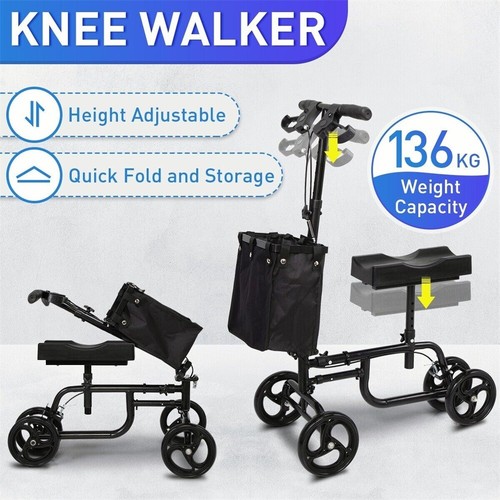 Knee Walker Scooter Mobility Alternative Crutches Wheelchair with Black ...