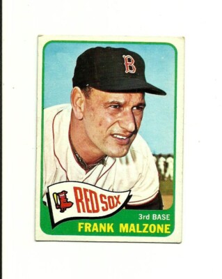 1965 TOPPS #315 Frank Malzone: Boston Red Sox: 3rd Base: Baseball Card ...