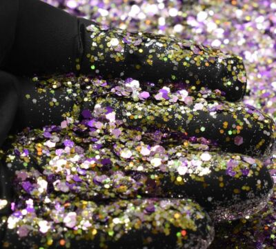 Izzy Stardust Chunky Glitter Metal Flake Tumbler Nail Crafts Art Epoxy ...