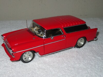 1955 CHEVROLET BEL AIR NOMAD STREET MACHINE DANBURY 1:24 OPENING HOOD ...
