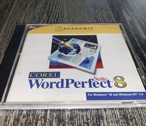 Corel Wordperfect Suite 8 - Complete Windows Software on CD 1997 ...