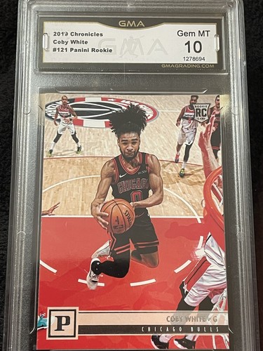 2019-20 Panini Chronicles Rookie #121 GMA 10 COBY WHITE RC Bulls Gem ...