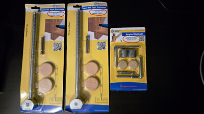 Zipbolt Super UT Post Fastener (x2) and Zipbolt Angled Railbolt ...