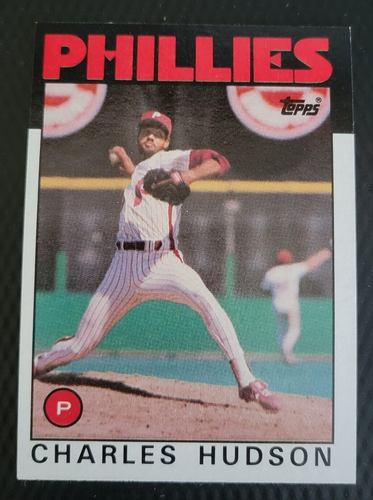 1986 Topps TCG Pitcher CHARLES HUDSON Philadelphia Phillies MLB ...