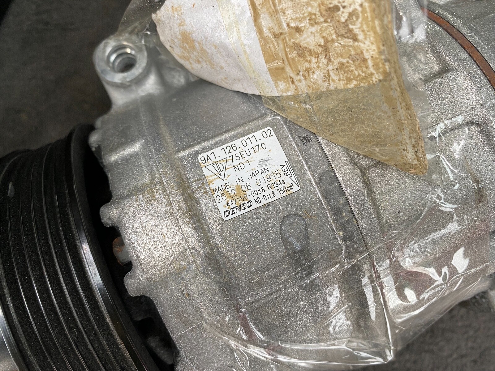 PORSCHE 997 987 AIR CONDITIONING COMPRESSOR CAYMAN CARRERA BOXSTER ...