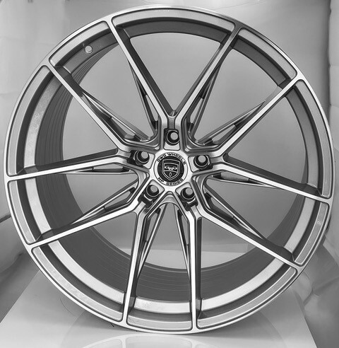 4 HP1 22 inch STAGGERED Silver Rims fits BMW 6 SERIES BASE (E63 - E64 ...