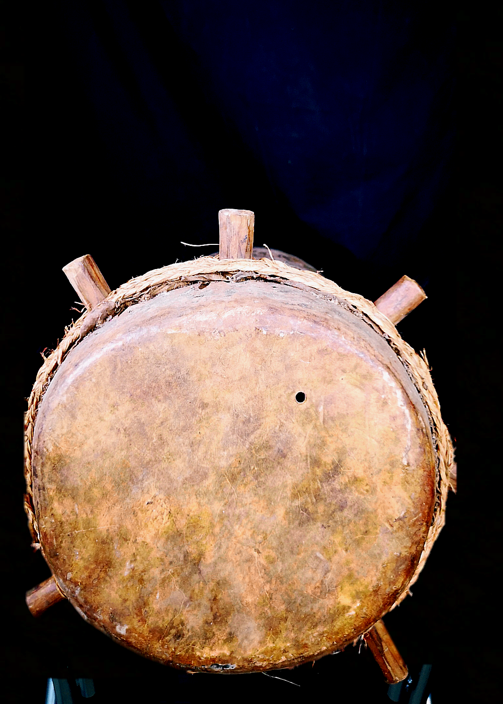Old Tribal Large Bamileke Ritual Beating Drum --- Cameroon BN CWH | eBay