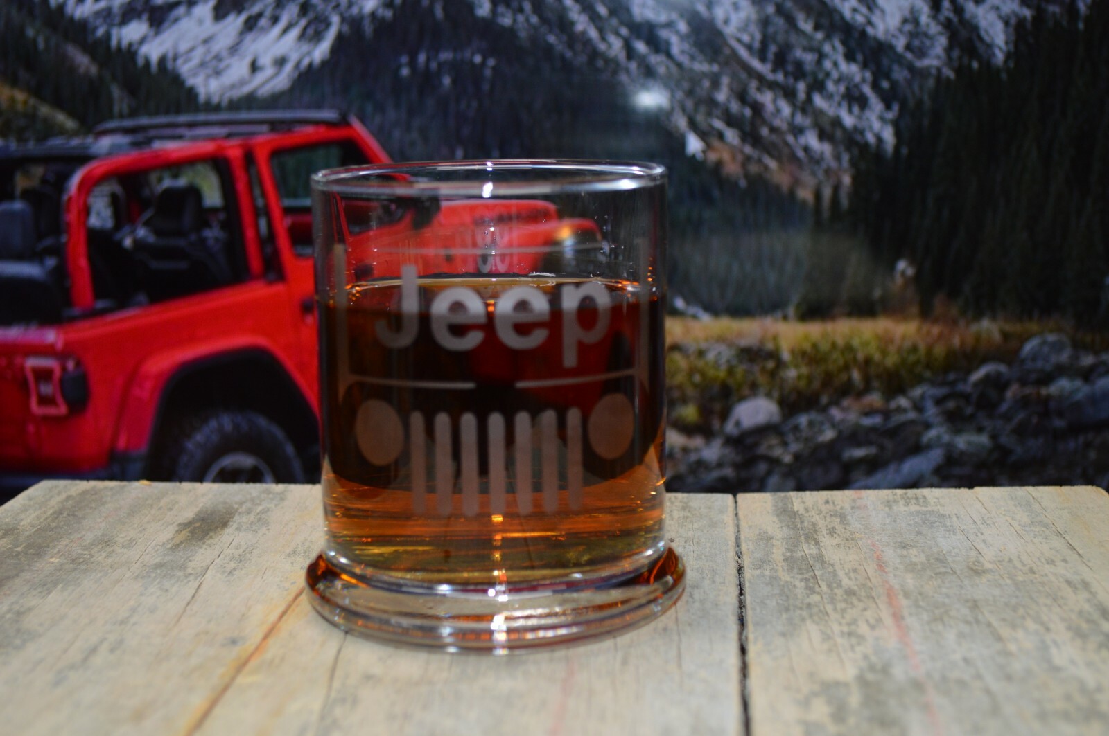 Etched glassware Jeep Whiskey Drinking Glass | eBay