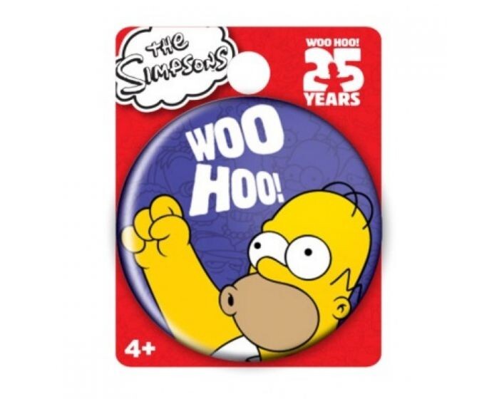 The Simpsons Woo Hoo! Single Button Pin | eBay