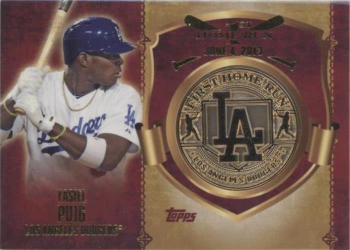 2015 Topps - First Home Run Medallions Yasiel Puig #FHRM-YP for sale ...