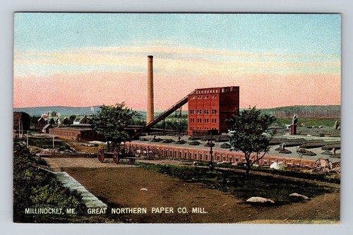 Millinocket ME-Maine, Great Northern Paper Company Mill, Vintage ...