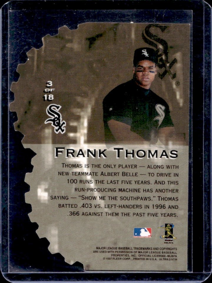 1997 Fleer Ultra Frank Thomas Hitting Machines #3 White Sox | eBay