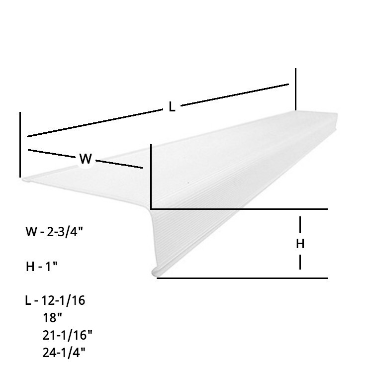 12",18",21",24" Replacement Lens Cover for T5 Under Cabinet Fluorescent ...