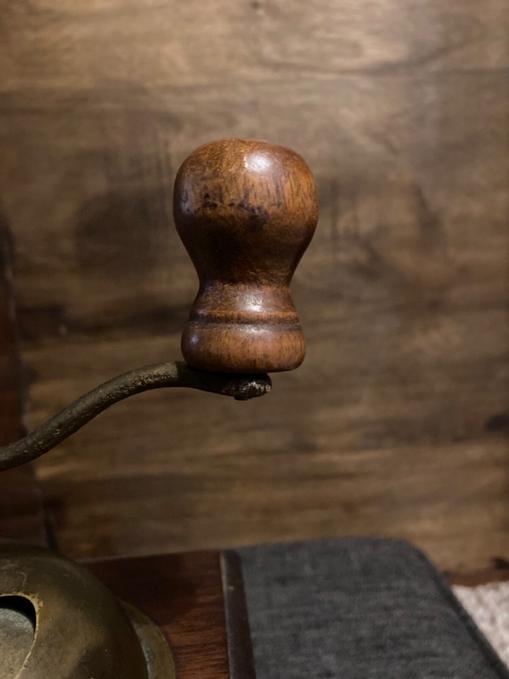 Vintage German Manual Coffee Grinder w/Kaffee Label Made Of Wood And ...