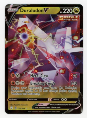 Duraludon V - 122/203 - Evolving Skies - Pokemon Holo Foil Ultra Rare ...
